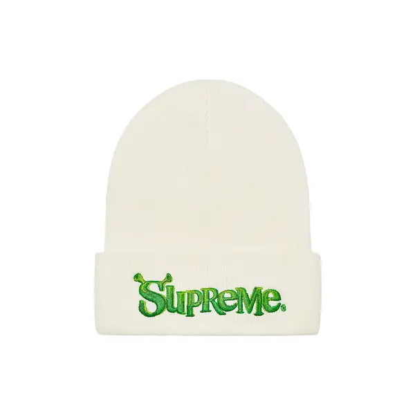 Supreme Shrek Beanie - White