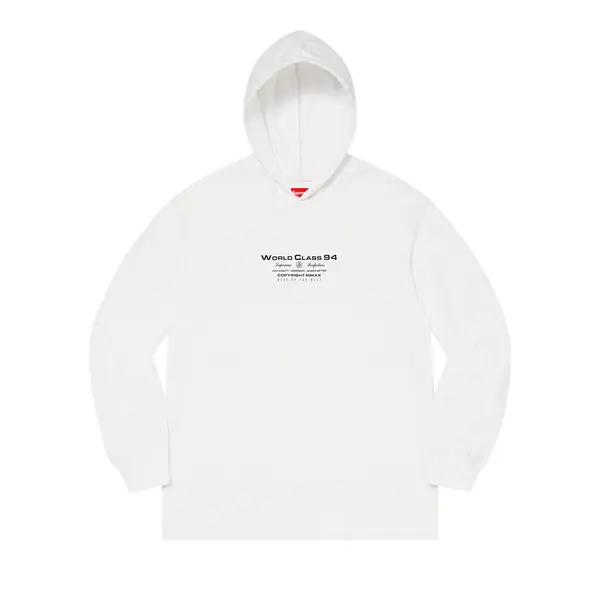 Supreme Best Of The Best Hooded Long-sleeve Top - White