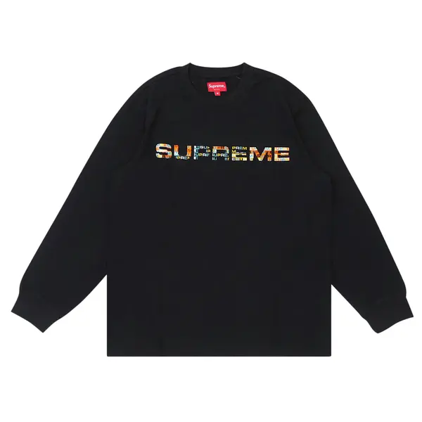 Supreme Meta Logo Long-sleeve Top - Black
