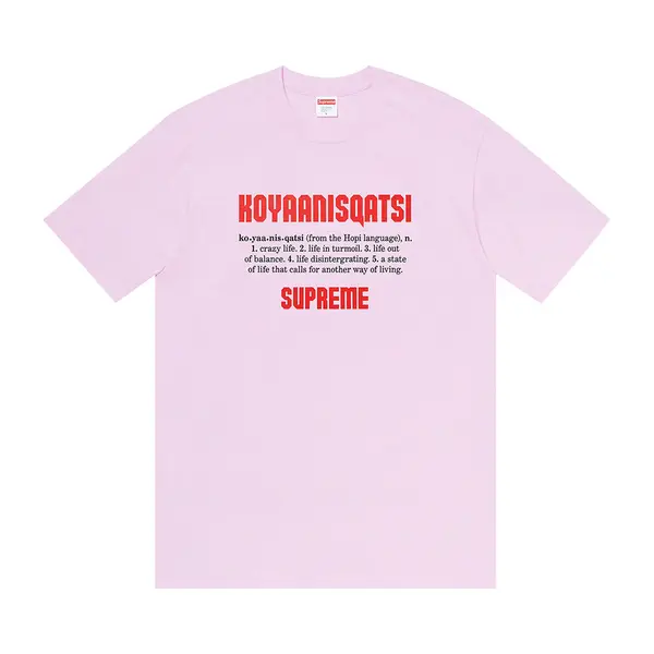 Supreme Koyaanisqatsi Tee 'light - Purple