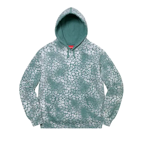 Supreme Bleached Leopard Hooded Sweatshirt