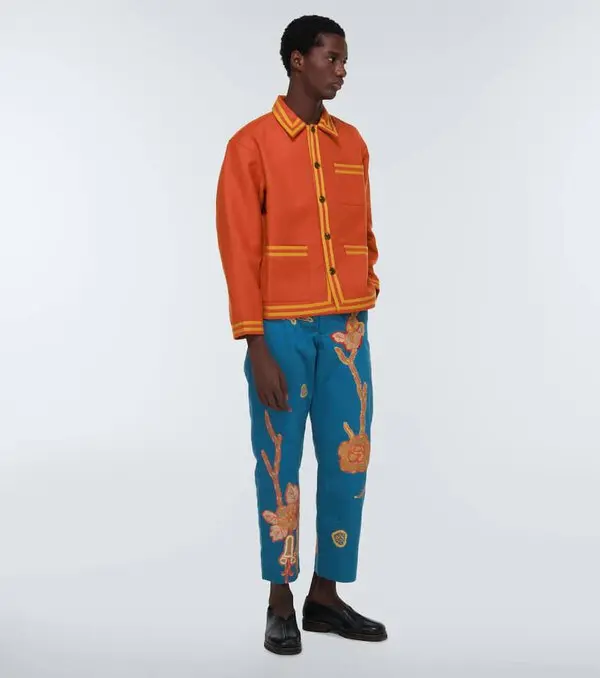 BODE Bell Flower Cotton Pants