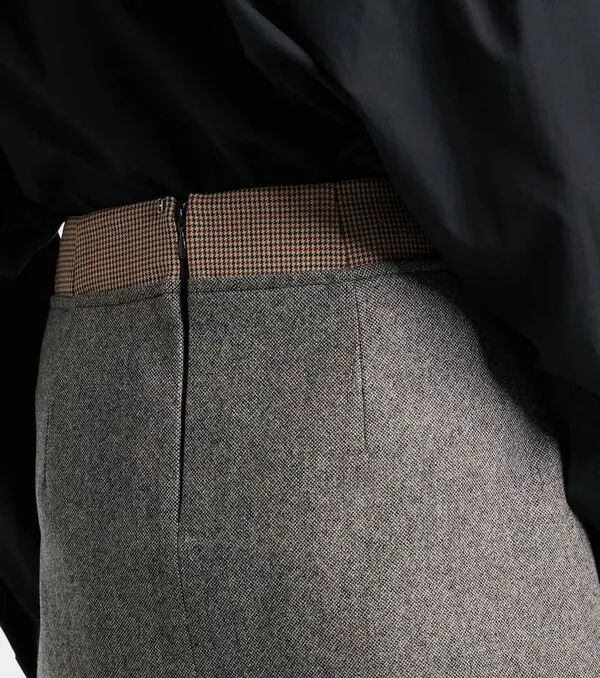 Sportmax Riga Tweed Midi Skirt