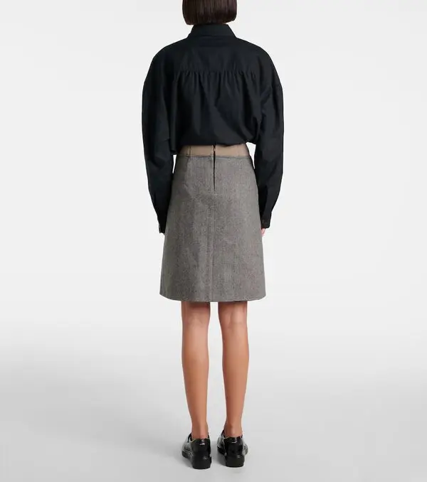 Sportmax Riga Tweed Midi Skirt