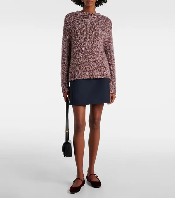 TOD'S Velvet Mary Jane Flats
