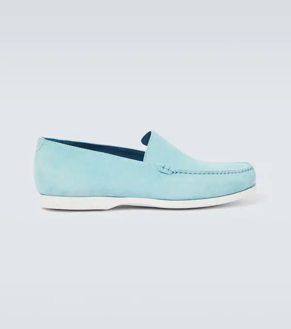 Manolo Blahnik Monaco Suede Loafers