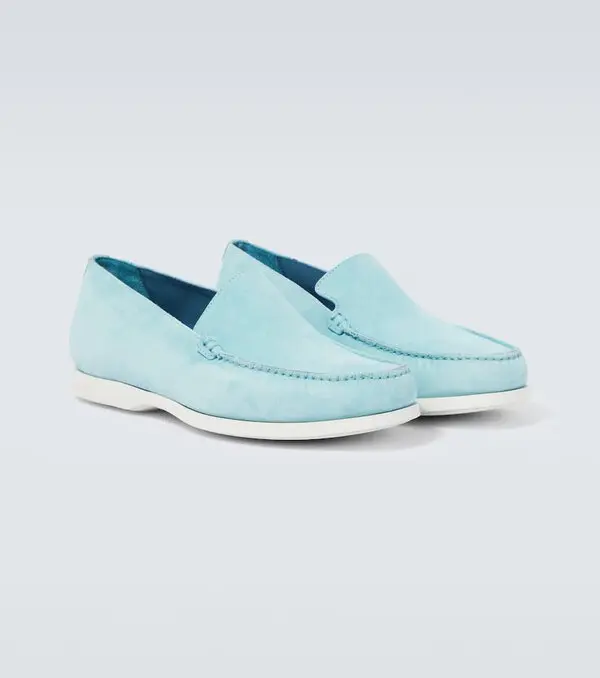 Manolo Blahnik Monaco Suede Loafers