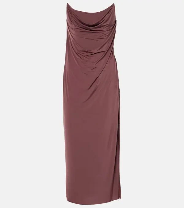 Alex Perry Draped Jersey Corset Dress