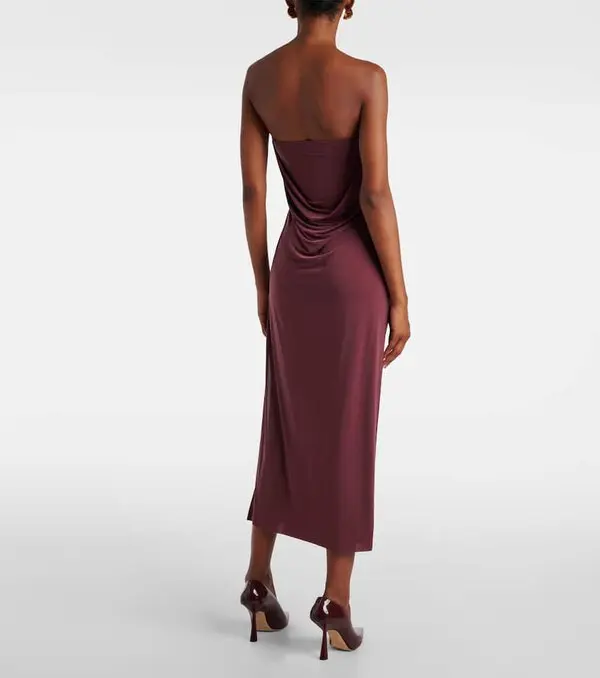 Alex Perry Draped Jersey Corset Dress