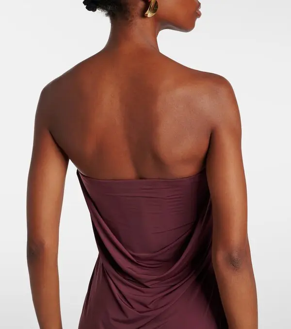 Alex Perry Draped Jersey Corset Dress