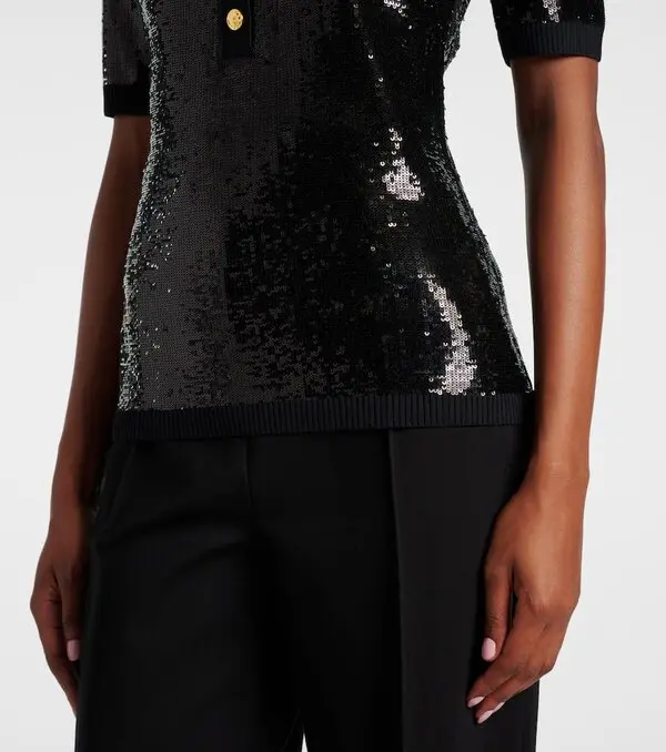 Rebecca Vallance Devyn Sequined Top