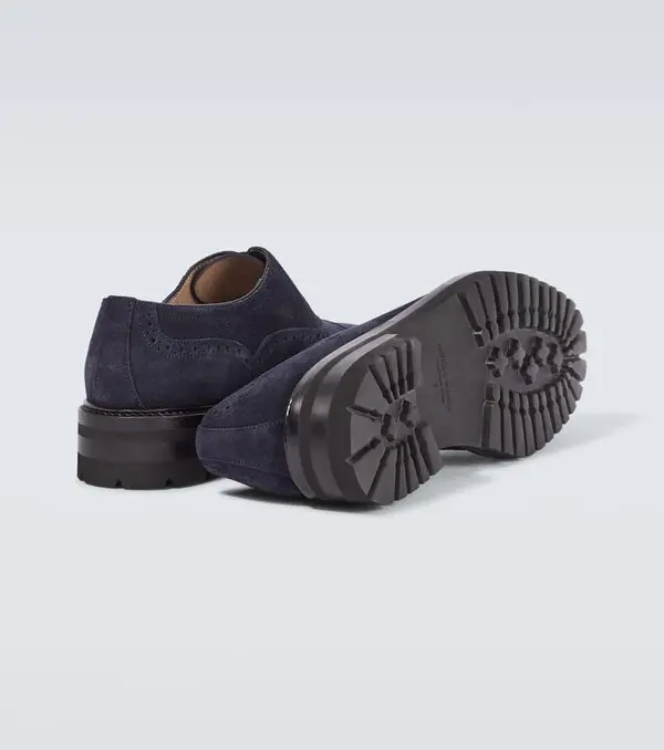 Manolo Blahnik Norton Suede Brogues