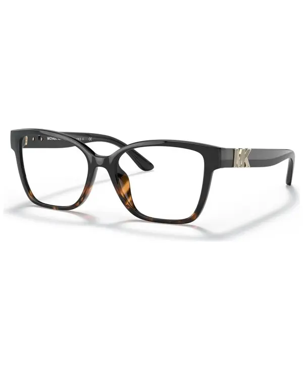 Michael Kors Square Eyeglasses - Black,dark Tortoise