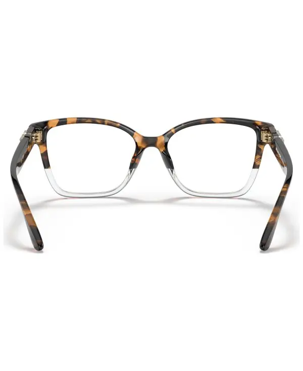 Michael Kors Square Frame Eyeglasses With Tortoiseshell Detail - Tortoise