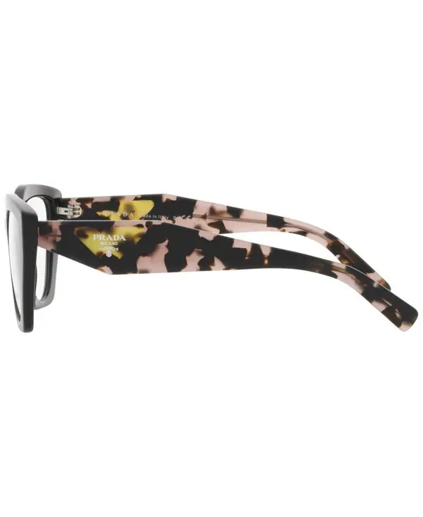 Prada Irregular Frame Eyeglasses - Black