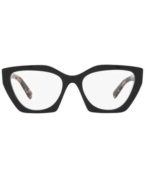 Prada Irregular Frame Eyeglasses - Black