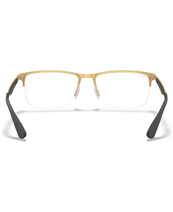 Ray-ban Rectangle Eyeglasses - Gold Blk