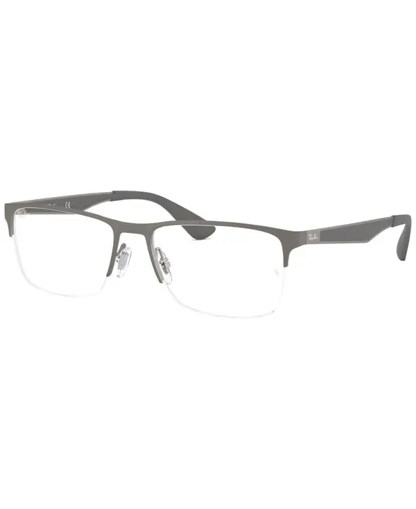 Ray-ban Rectangle Eyeglasses - Matte Gunm