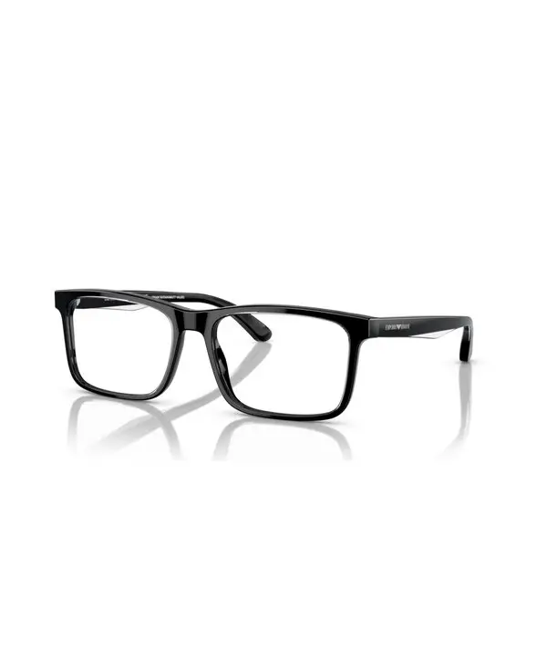 Emporio Armani Rectangular Full Rim Acetate Eyeglasses