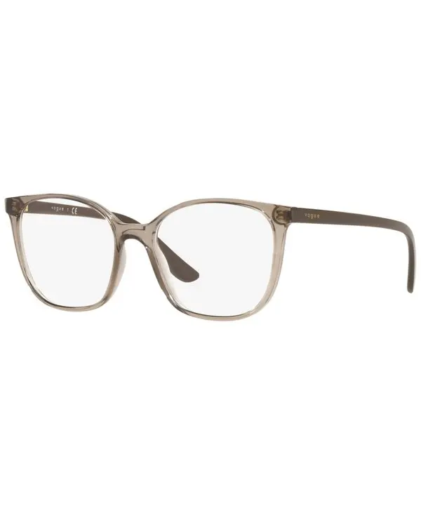 VOGUE EYEWEAR Vo5356 Rectangle Eyeglasses - Transparent Brown