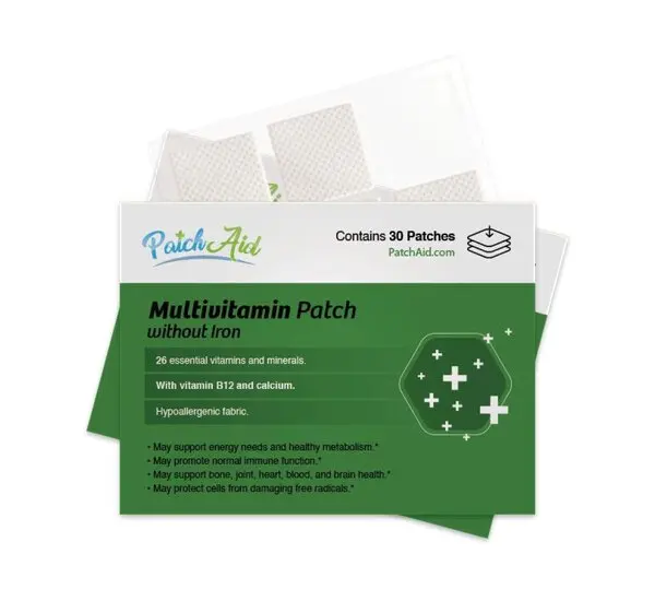 PATCHAID Multivitamin Plus Topical Patch Without Iron - White