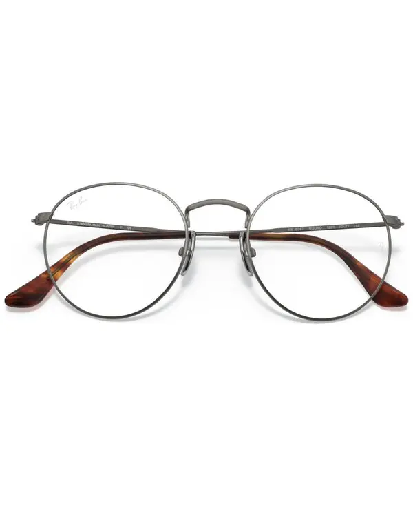 Ray-ban Round Titanium Eyeglasses - Antique Gold