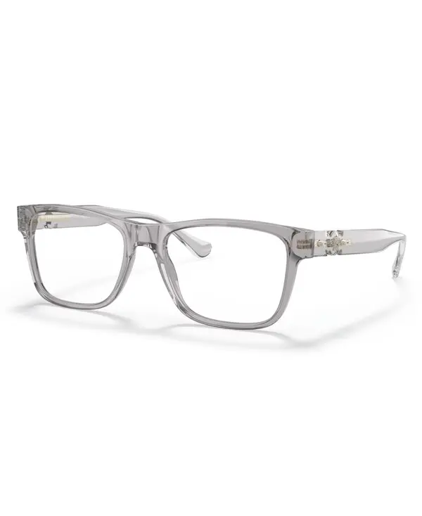 Versace Rectangle Eyeglasses - Transparent Grey