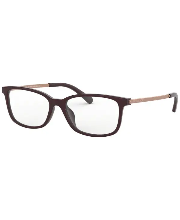 Michael Kors Rectangle Telluride Eyeglasses - Cordovan