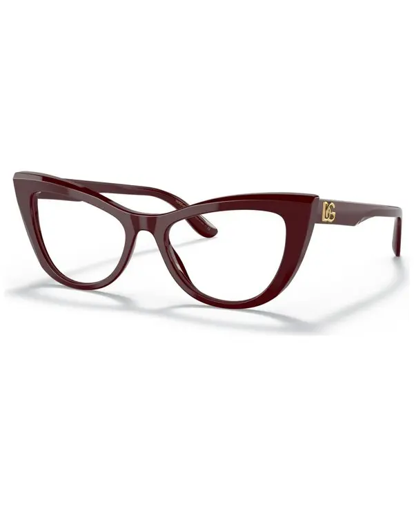 Dolce & Gabbana Cat Eye Eyeglasses - Bordeaux
