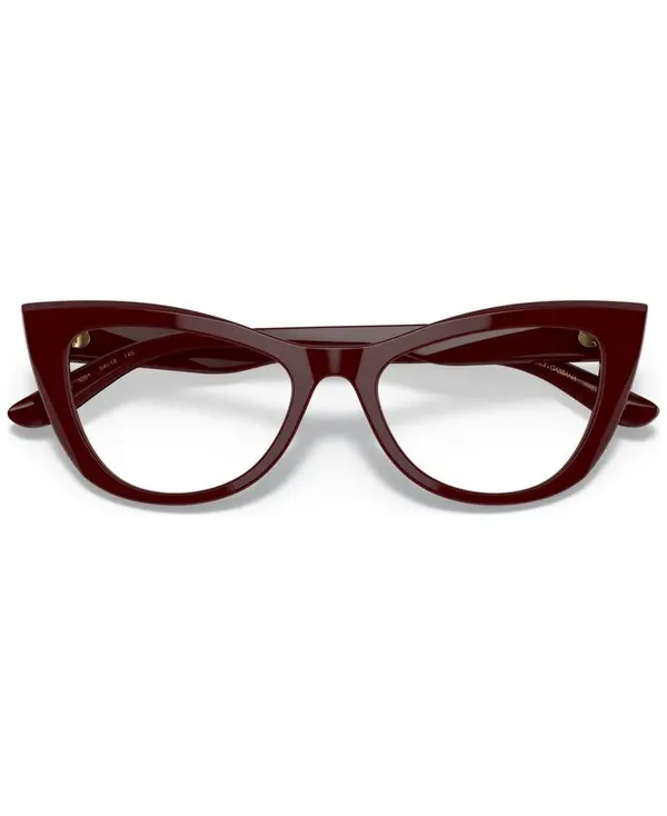 Dolce & Gabbana Cat Eye Eyeglasses - Bordeaux
