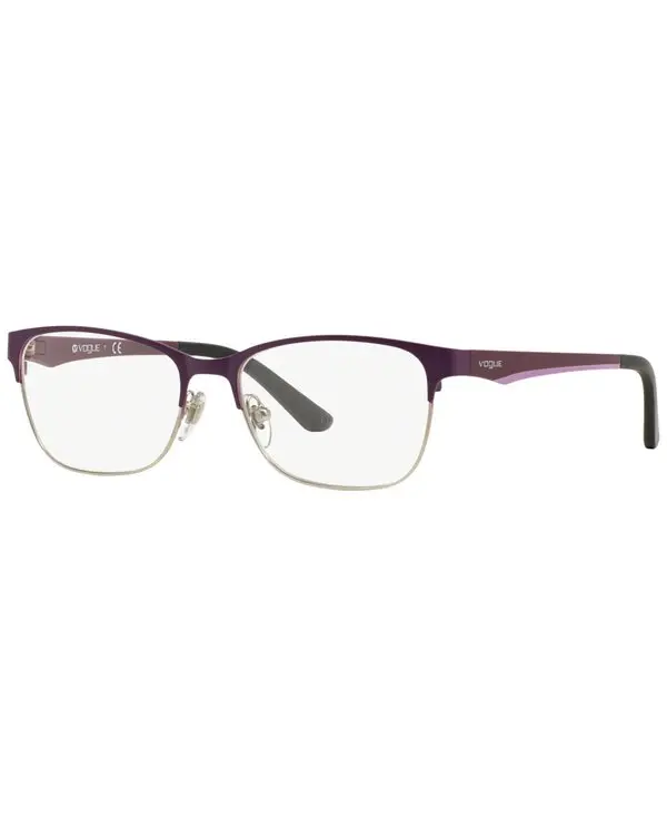 VOGUE EYEWEAR Vo3940 Square Metal Eyeglasses - Plum