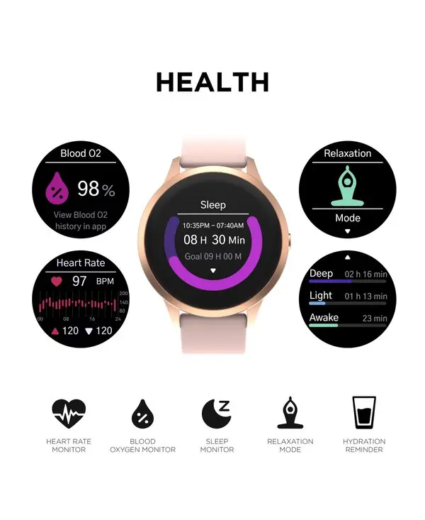 ITOUCH Sport 4 43.2mm Silicone Strap Smartwatch