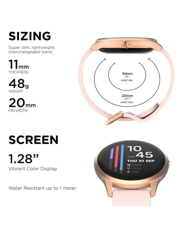 ITOUCH Sport 4 43.2mm Silicone Strap Smartwatch