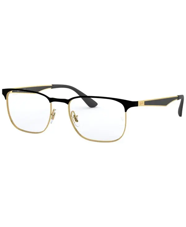 Ray-ban Square Eyeglasses - Gold Blk