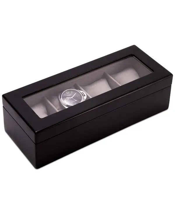 BEY-BERK Four-watch Box - Black
