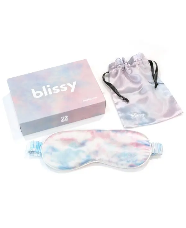 BLISSY Pure Silk Sleep Mask - Tie-dye