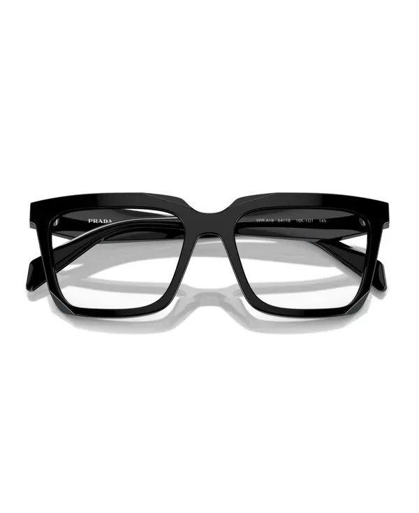Prada Rectangle Acetate Eyeglasses - Black