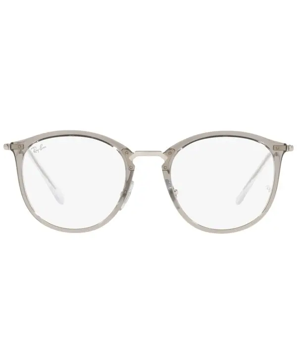 Ray-ban Rb7140 Square Eyeglasses - Trasparent Gray
