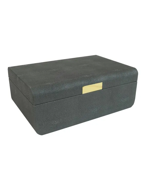 MELE & CO Leather Jewelry Box - Dove Gray