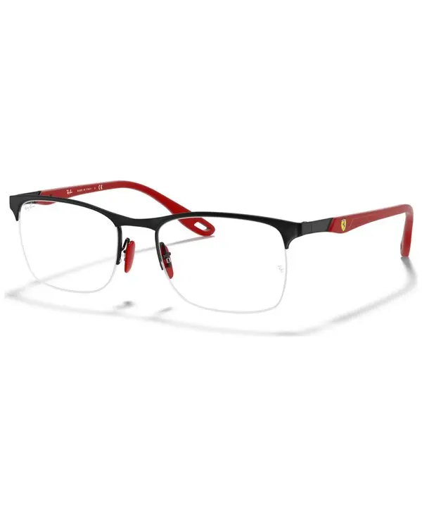 Ray-ban Scuderia Ferrari Square Eyeglasses - Black
