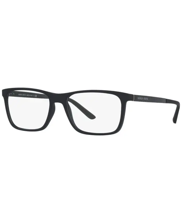 Giorgio Armani Ar7104 Square Eyeglasses - Rubber Bla