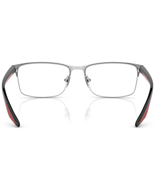 Prada Rectangle Eyeglasses - Black,silver-tone