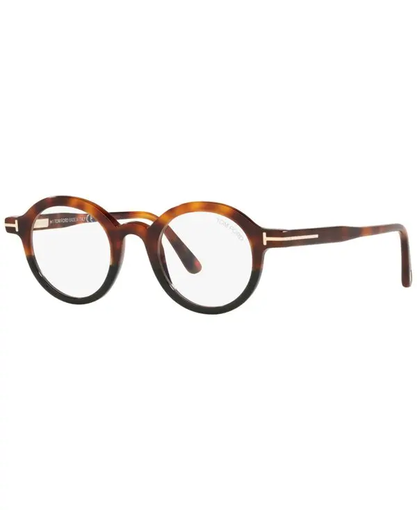 TOM FORD Round Eyeglasses - Tortoise Light