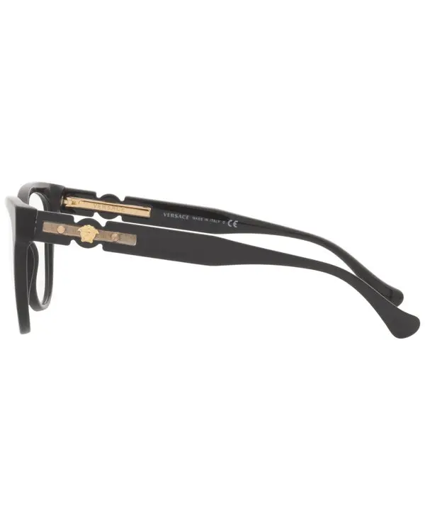 Versace Ve3304 Rectangle Eyeglasses - Black