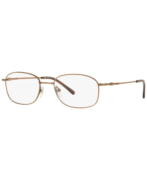 SFEROFLEX Oval Full Rim Eyeglasses In Polished - Copper