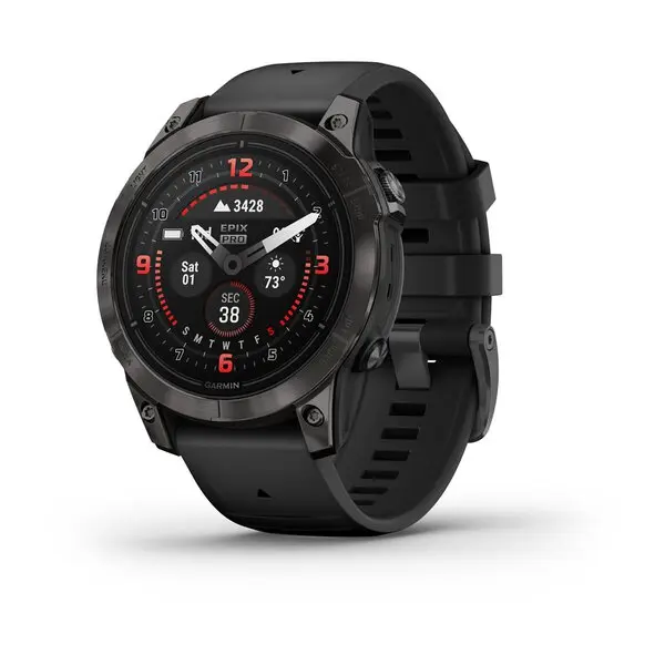 GARMIN Sapphire Edition Smartwatch With Silicone Band - Sapphire,black