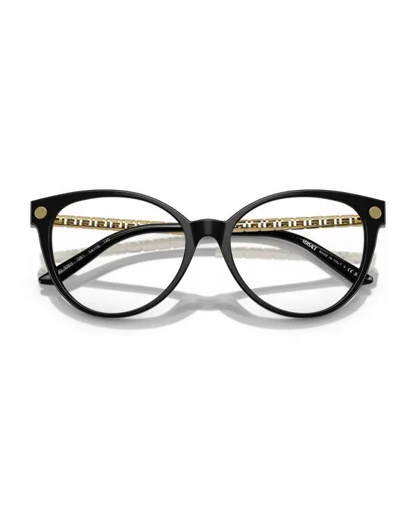 Versace Cat Eye Optical Frames - Black