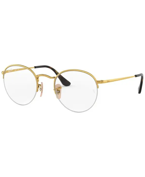 Ray-ban Round Eyeglasses - Gold