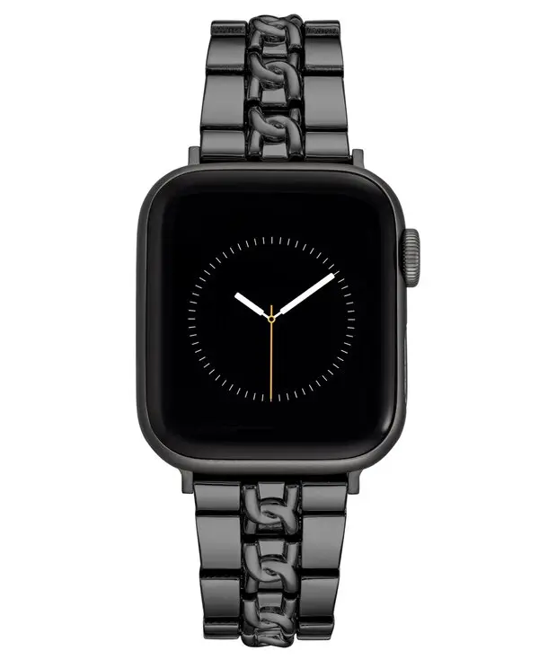 Nine West Alloy Metal Chain Apple Watch Band - Gunmetal