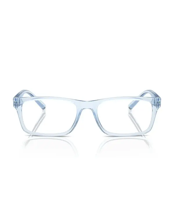 Armani Exchange Eyeglasses - Shiny Transparent Blue